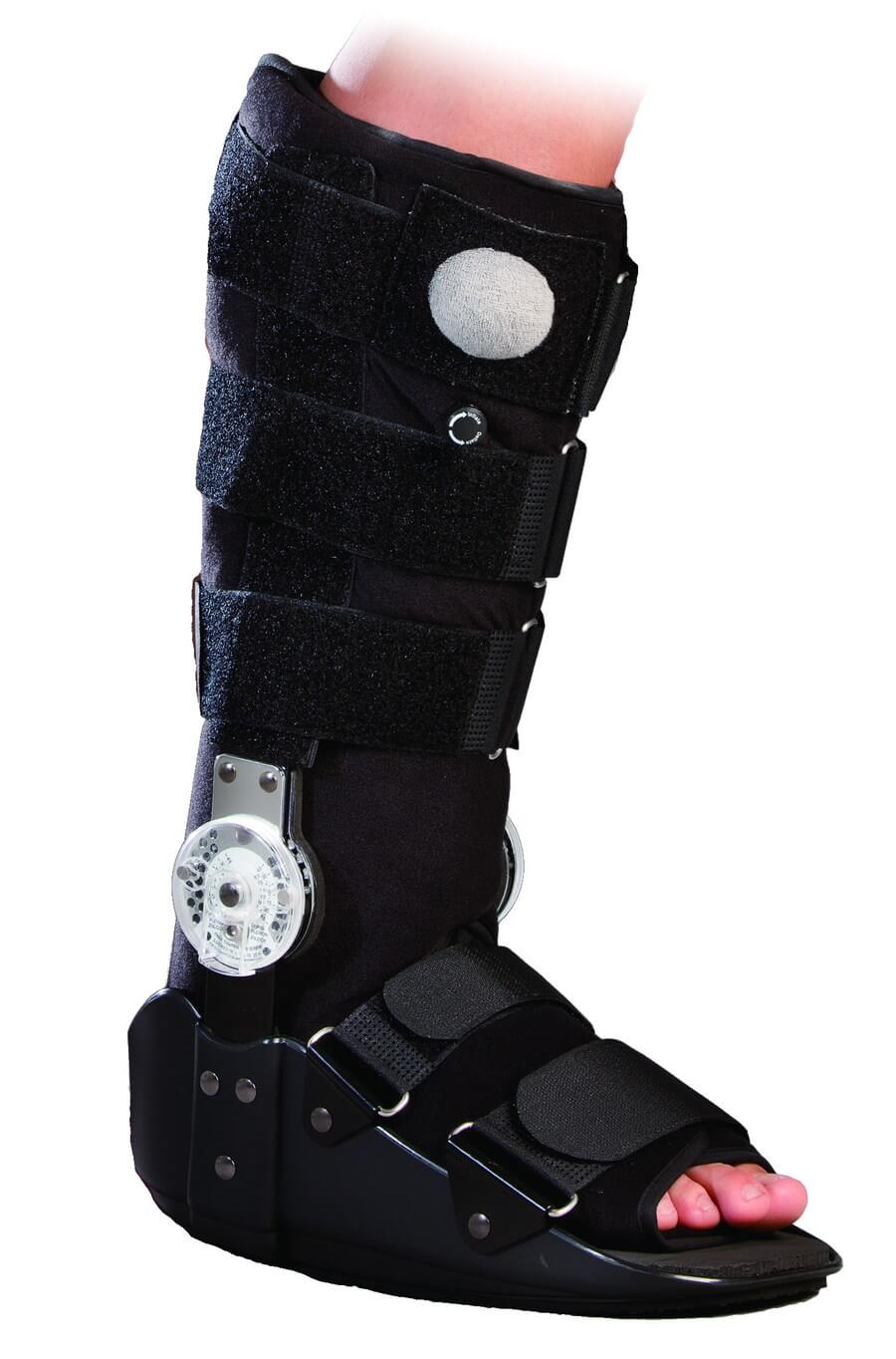 Orteza sztywna z tworzywa sztucznego na goleń i stopę (długa) ANTAR ...